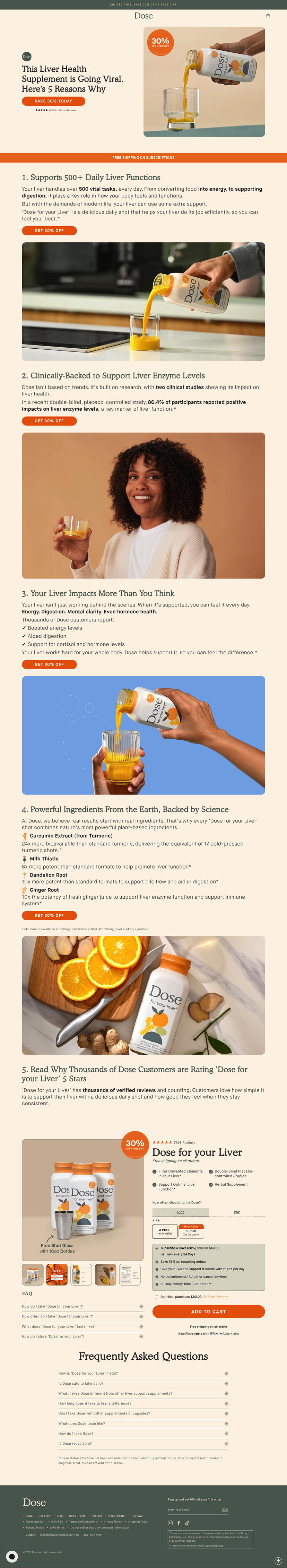 Dose Daily - Liver Supplement | SwipePages | SwipePages